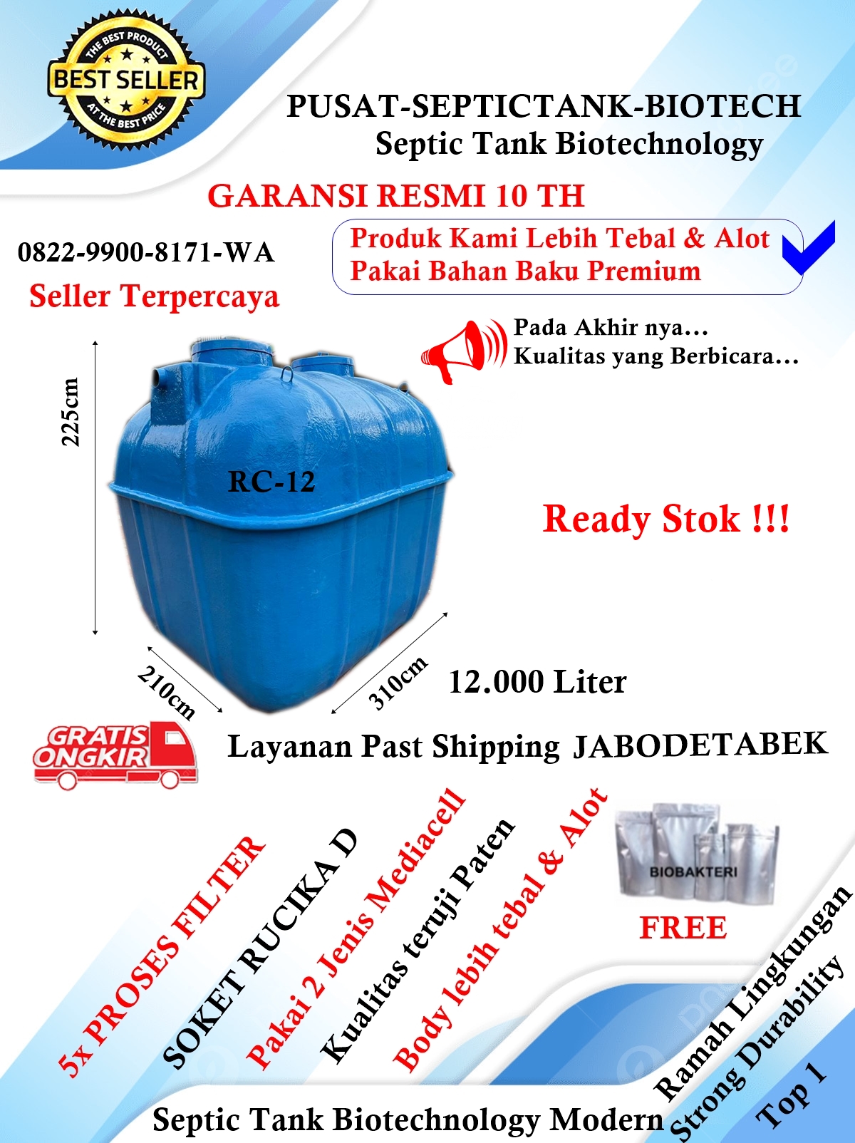 Pabrik Biosung Fibertek | Produsen Ipal Biotech | SEPTIC TANK BIOTECH ...