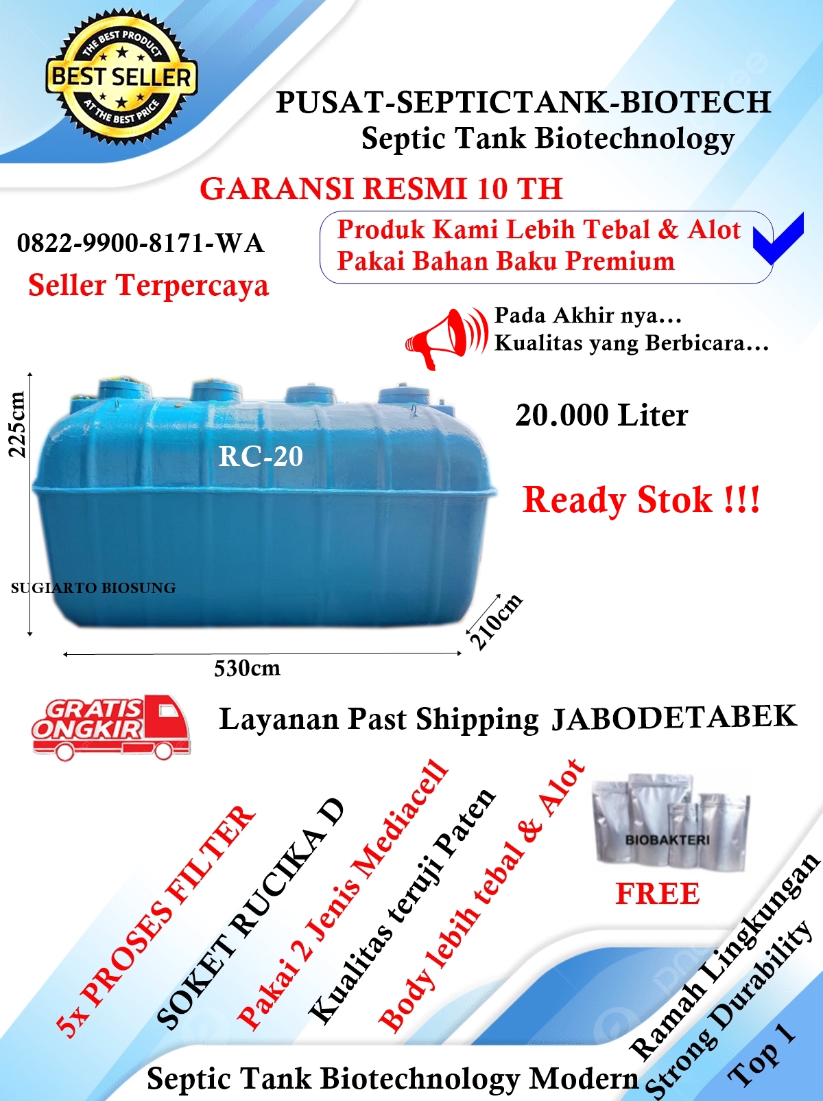 Pabrik Biosung Fibertek | Produsen Ipal Biotech | SEPTIC TANK BIOTECH ...