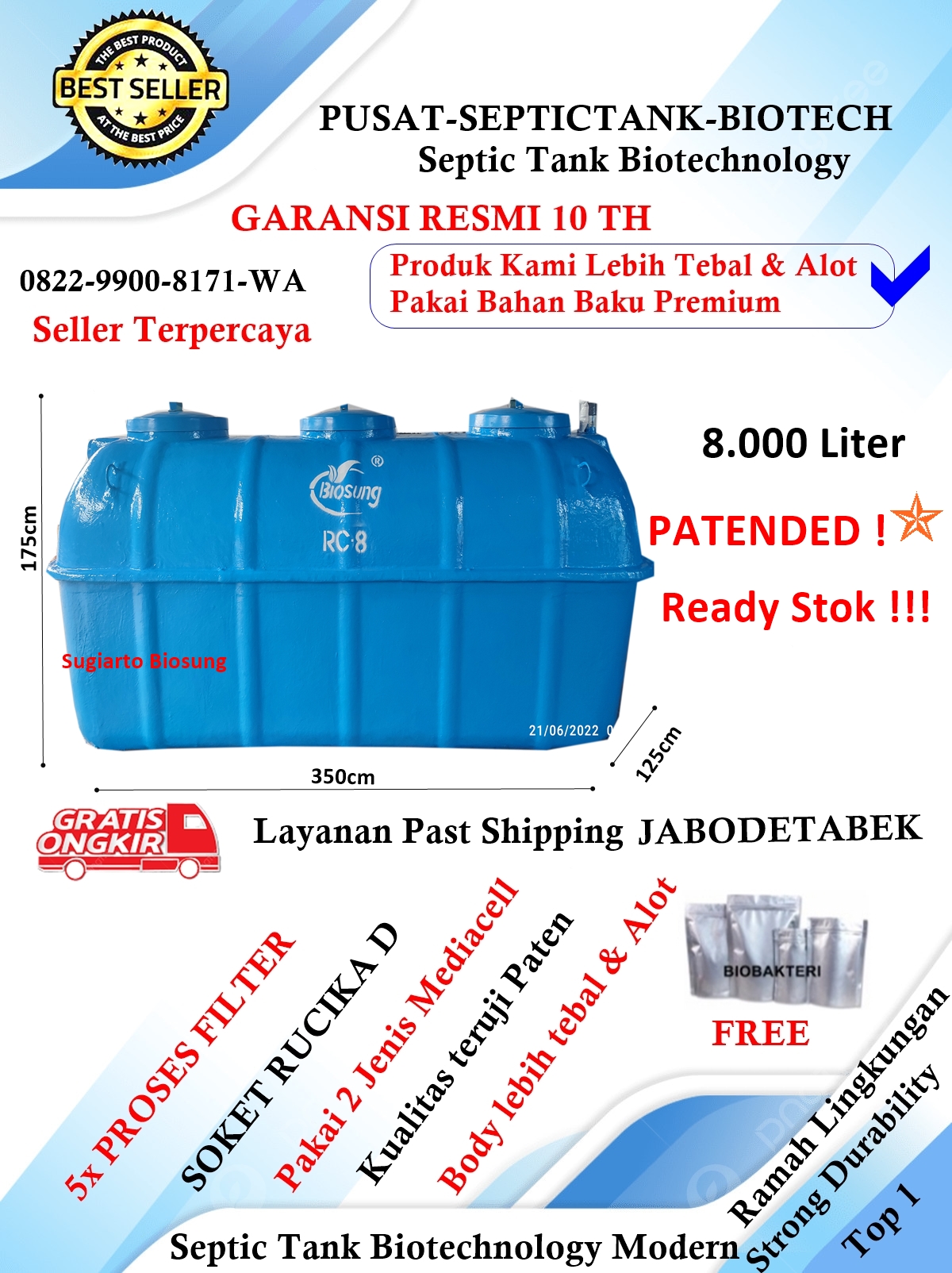 Pabrik Biosung Fibertek | Produsen Ipal Biotech | SEPTIC TANK BIOTECH ...
